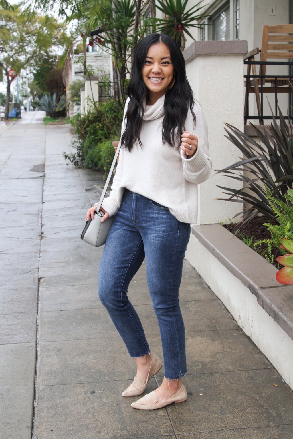 How to Style a Sweater in the Winter and Spring with Outfit Examples