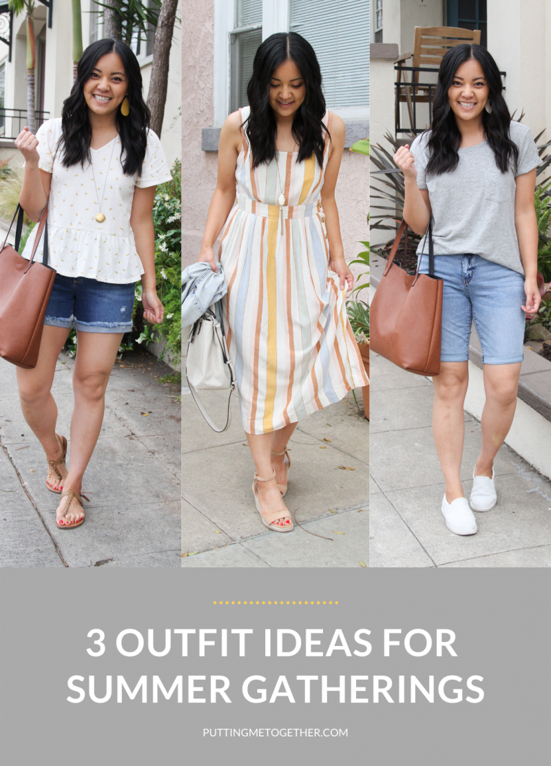 3 Outfit Ideas for Summer Gatherings - VERY Affordable & Comfy Clothes