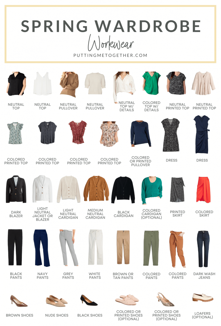 Spring Wardrobe for Work - Turns into 120+ Outfits!