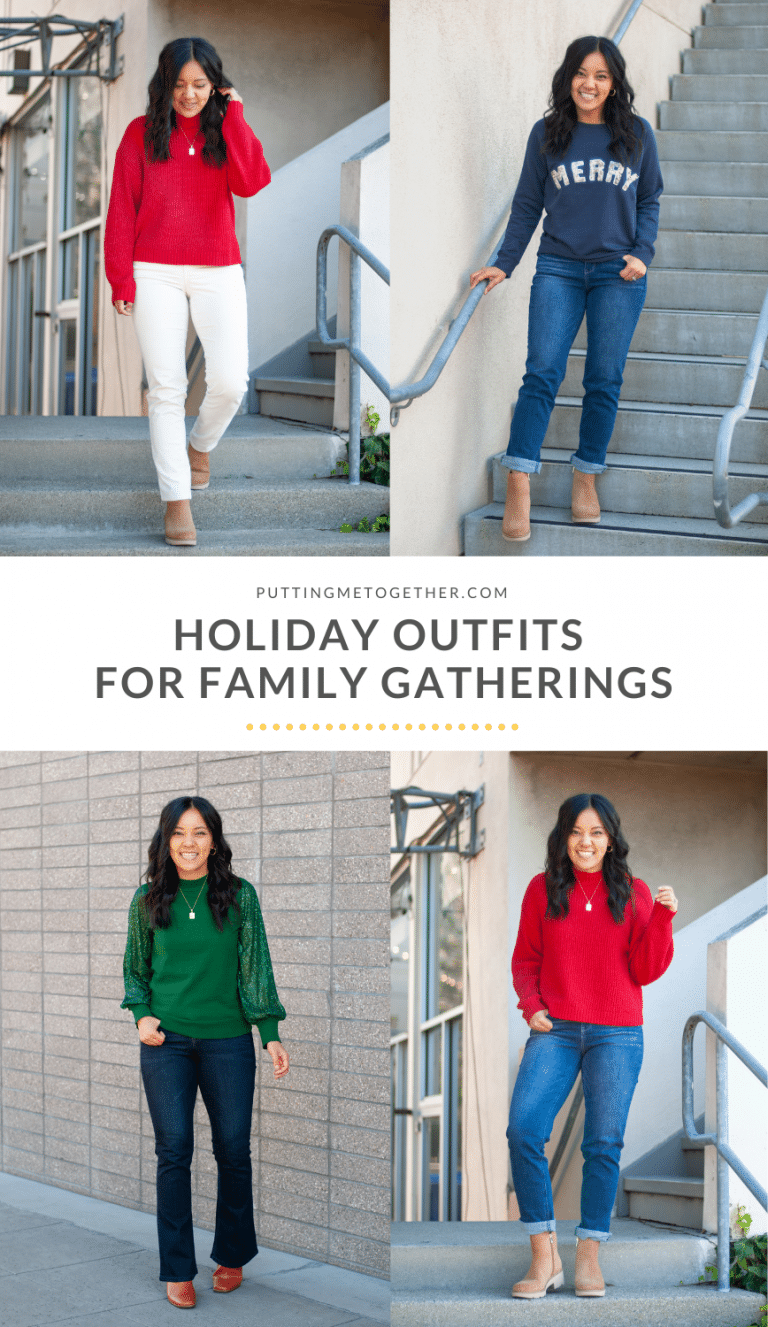 Easy Holiday Outfits for Family Gatherings + Gifts to Bring! - Putting ...