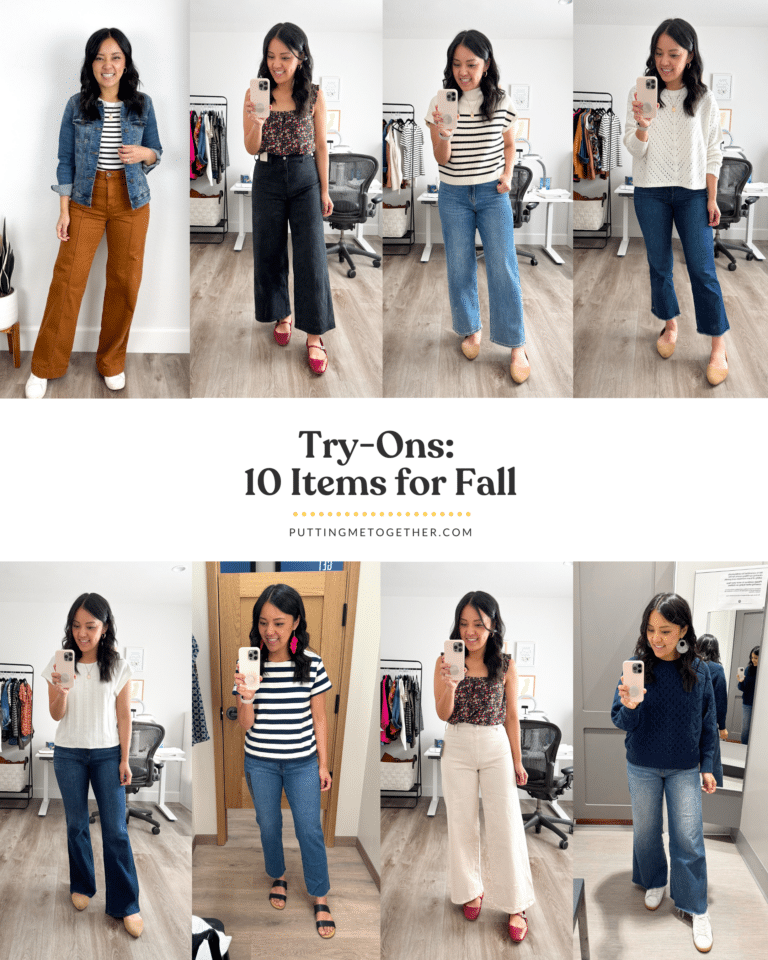 REVIEWS: 12 Items for Fall - Jeans, Sweaters, Shoes - Putting Me Together