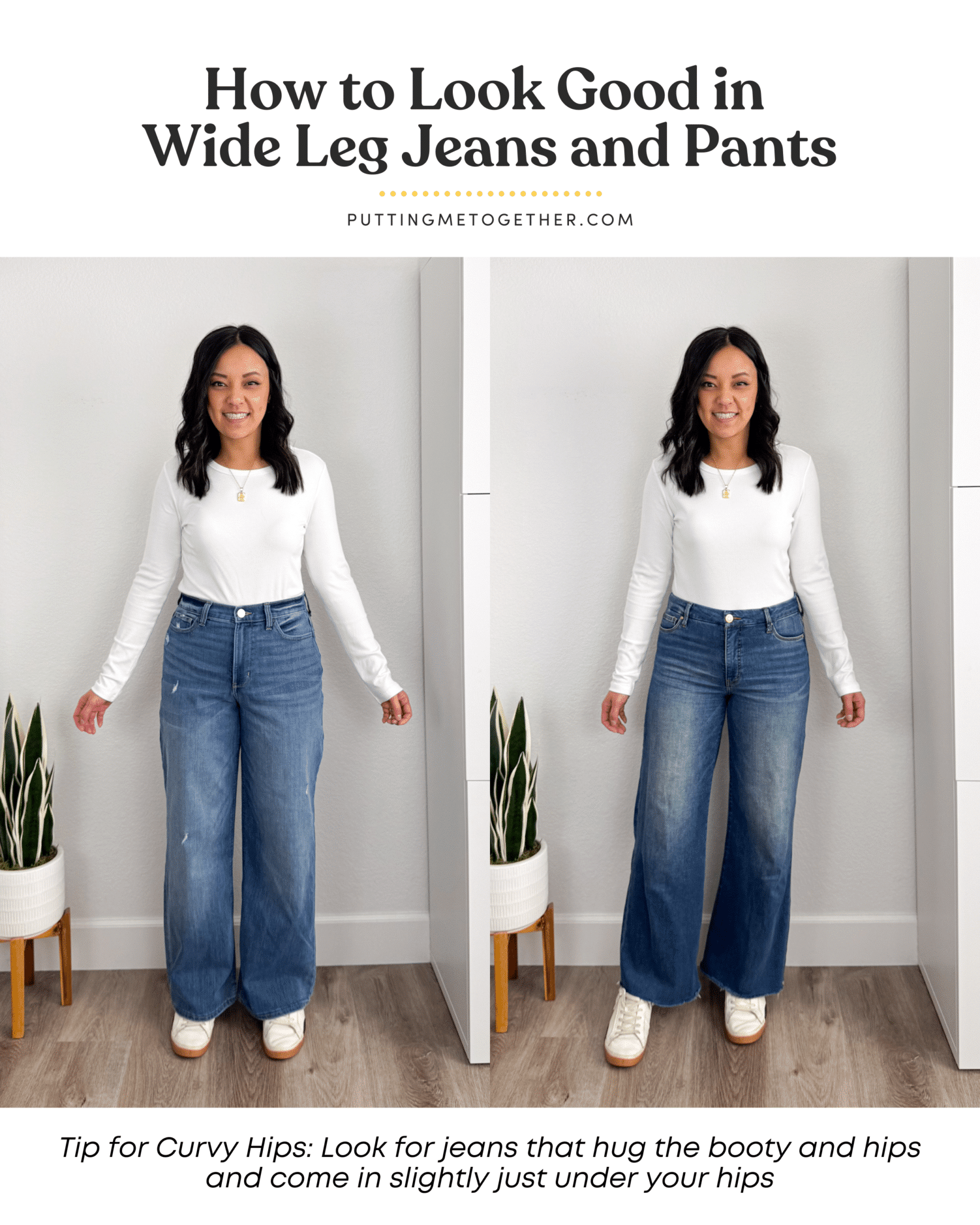 How to Look Good in Wide Leg Jeans: Four Fit Tips to Look For