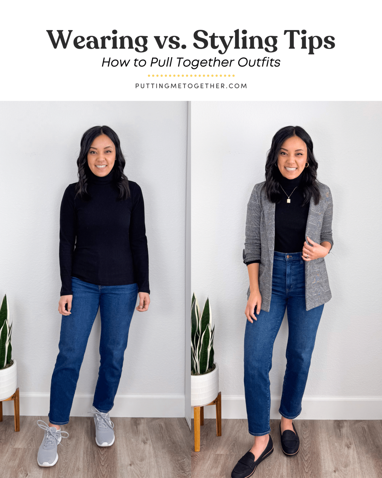 Wearing vs. Styling: How to Pull Together Outfits With a Black Turtleneck