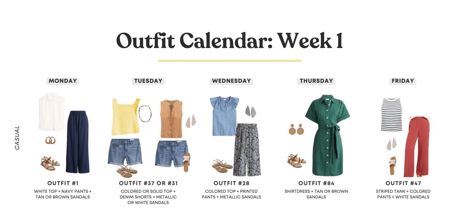 5 Days of Comfortable, Polished Summer Work From Home Outfits