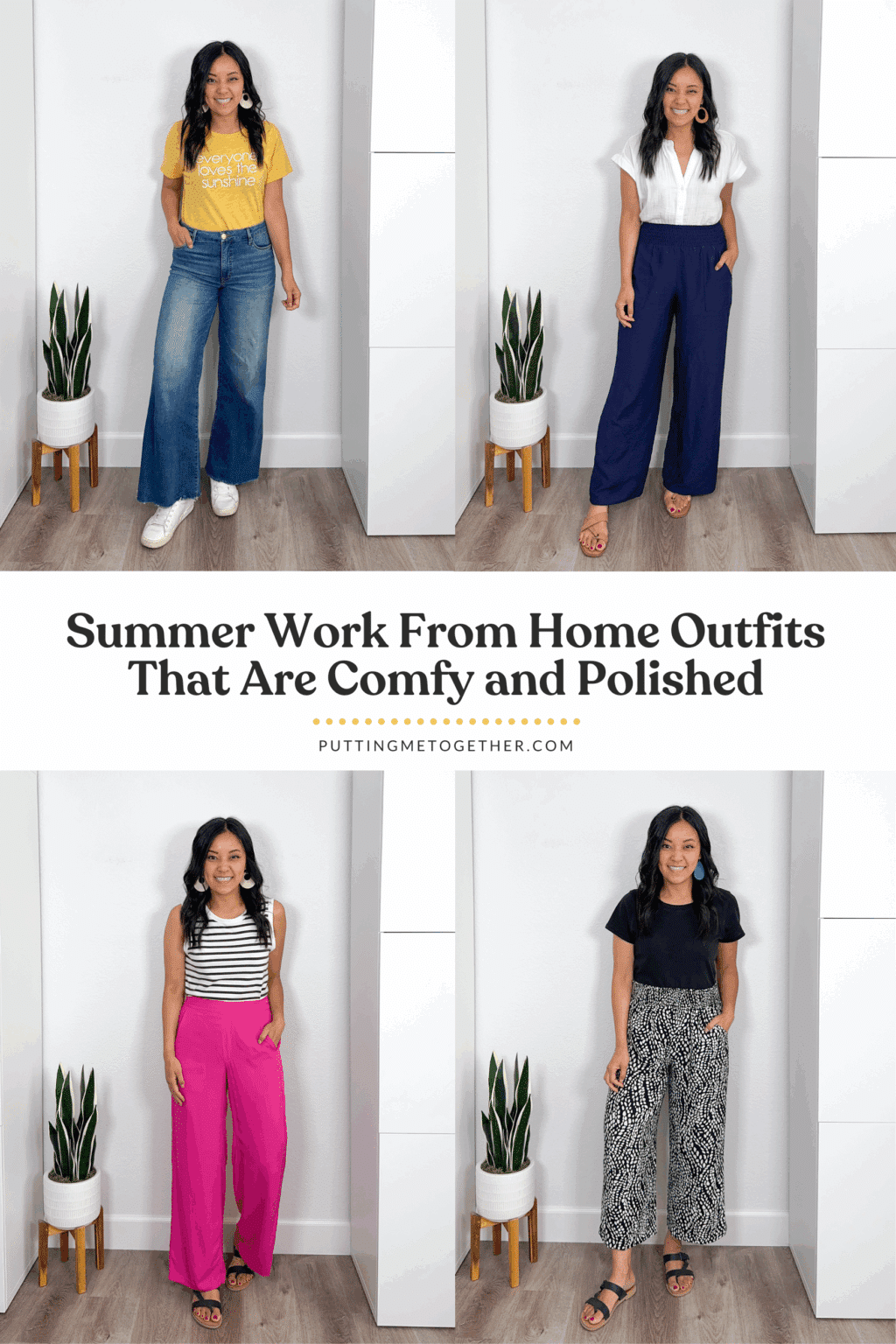 5 Days of Comfortable, Polished Summer Work From Home Outfits