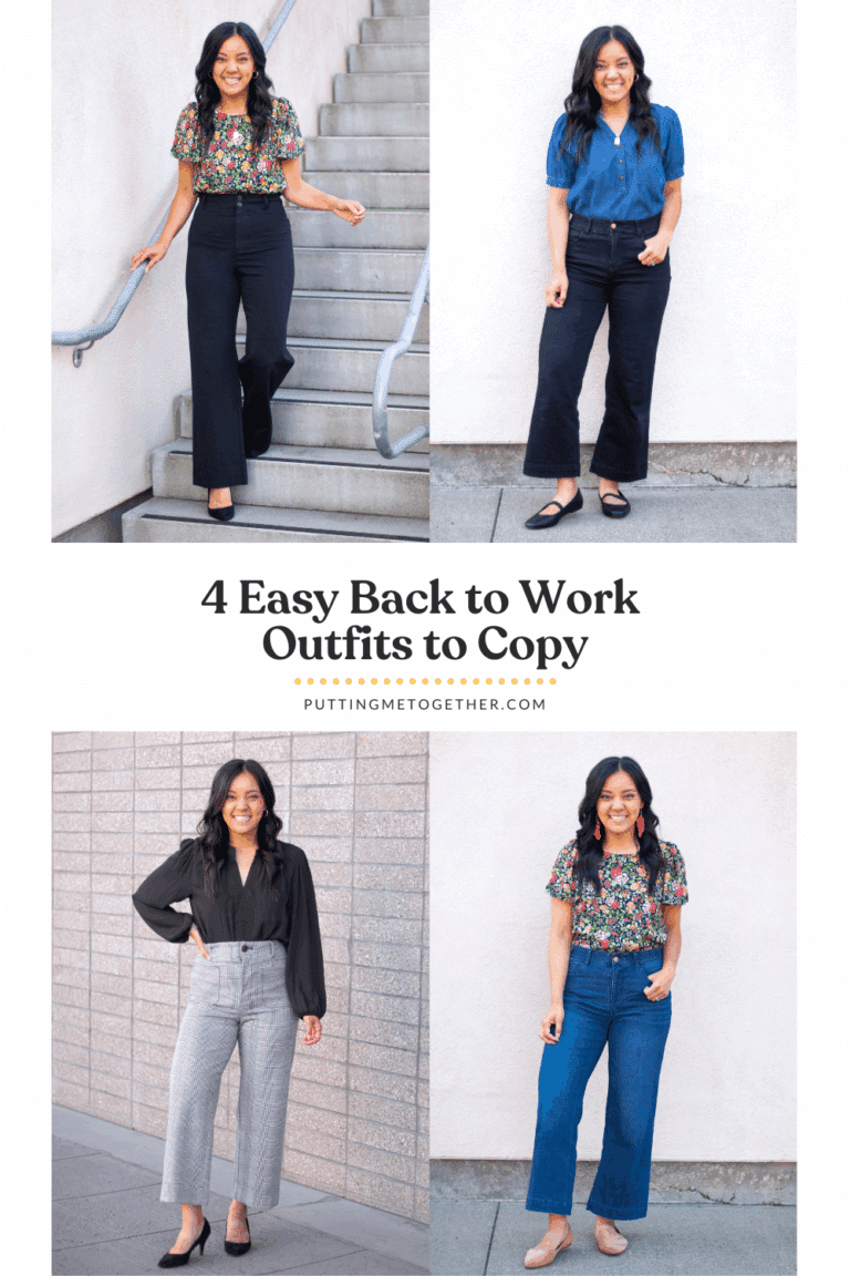 Four Easy Back to Work Outfits to Copy With Affordable Pieces