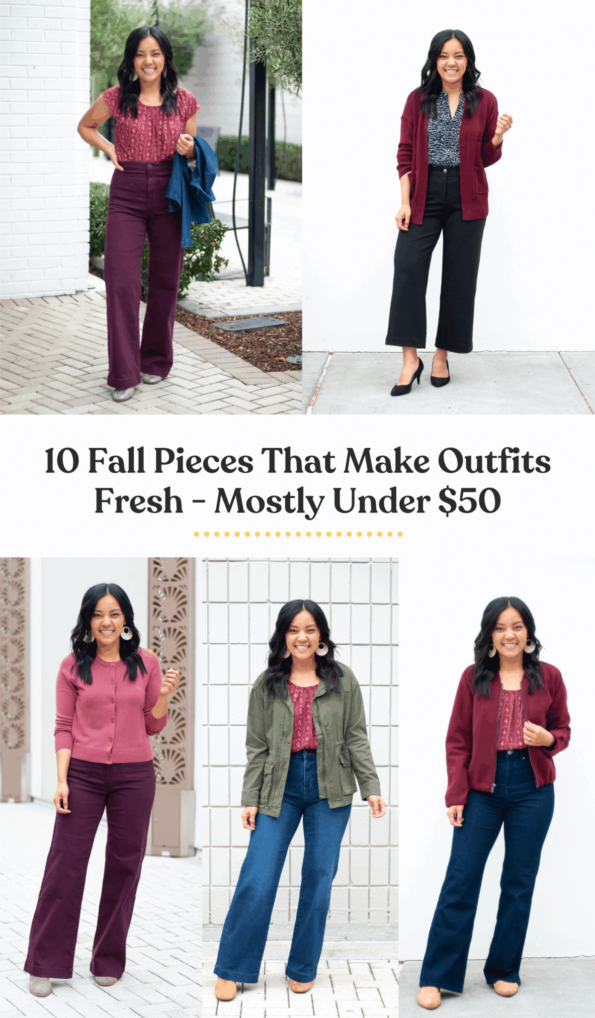 10 Affordable Fall Pieces That Make Outfits Fresh - Under $50!