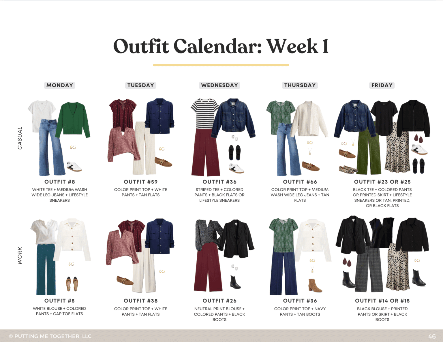 Fall Business Casual Capsule Wardrobe: Turn 28 Pieces Into 60 Outfits