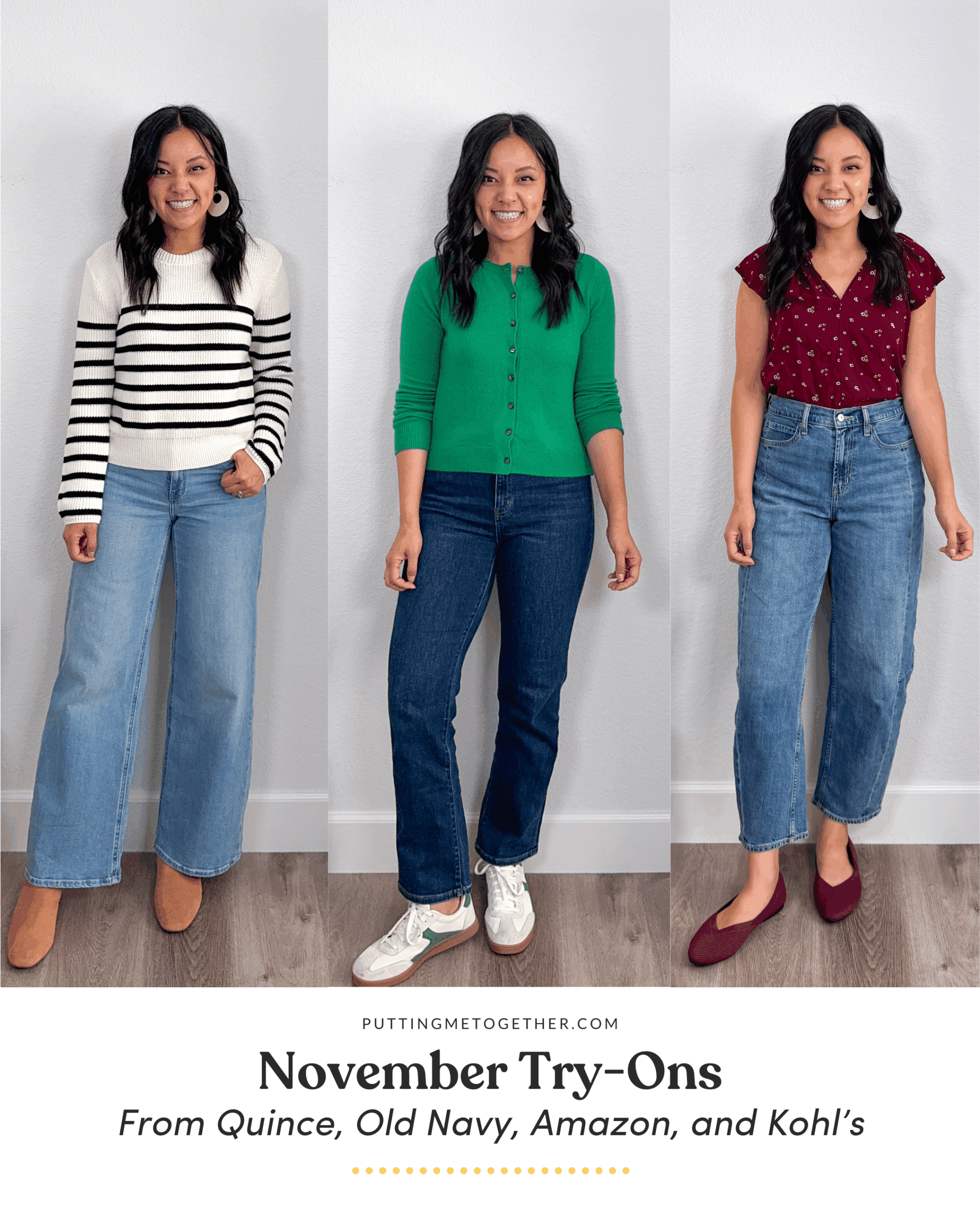 November Try-Ons From Quince, Old Navy, Kohl's, and Amazon