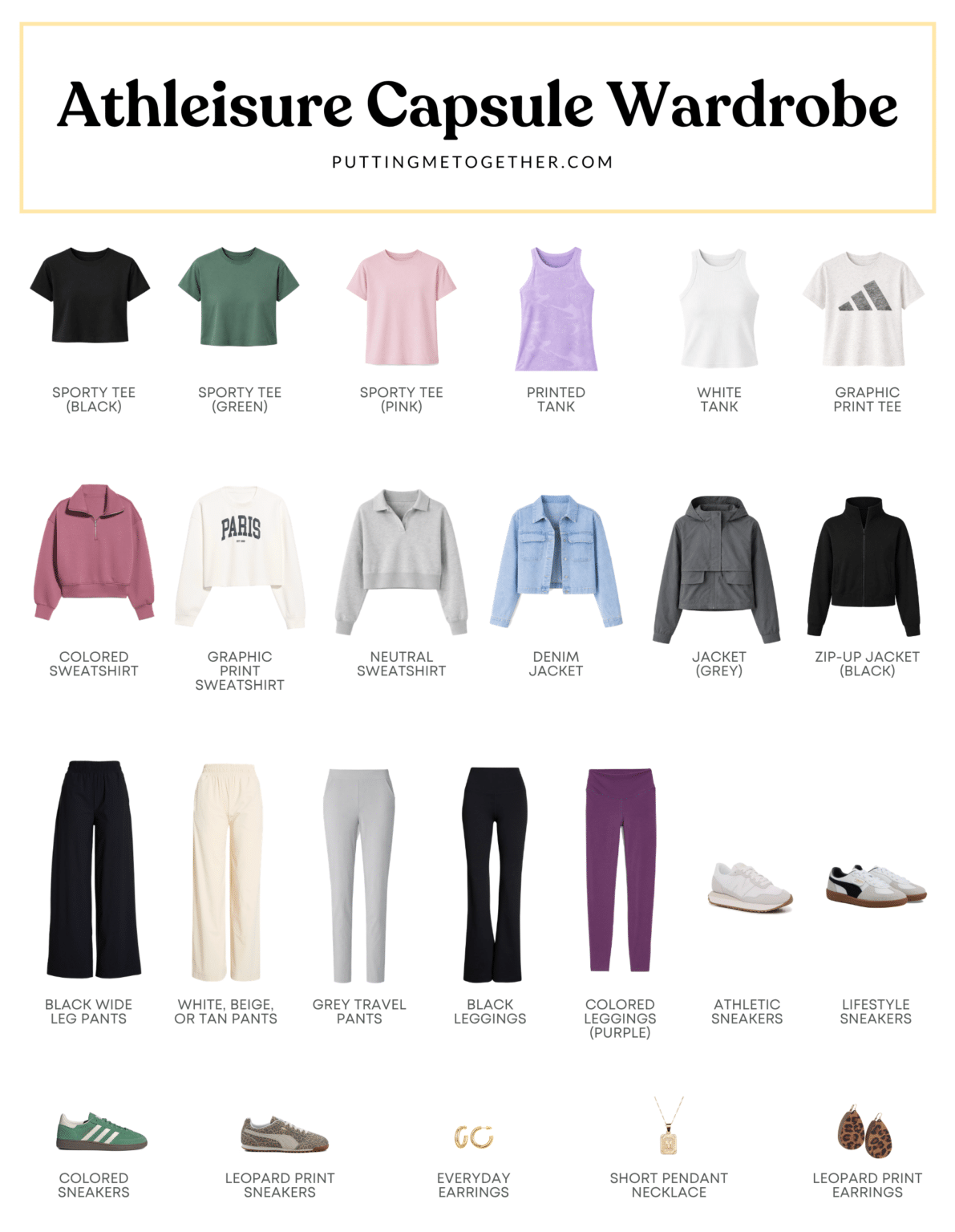 Spring Athleisure Capsule Wardrobe for 2026 + Easy Outfit Ideas