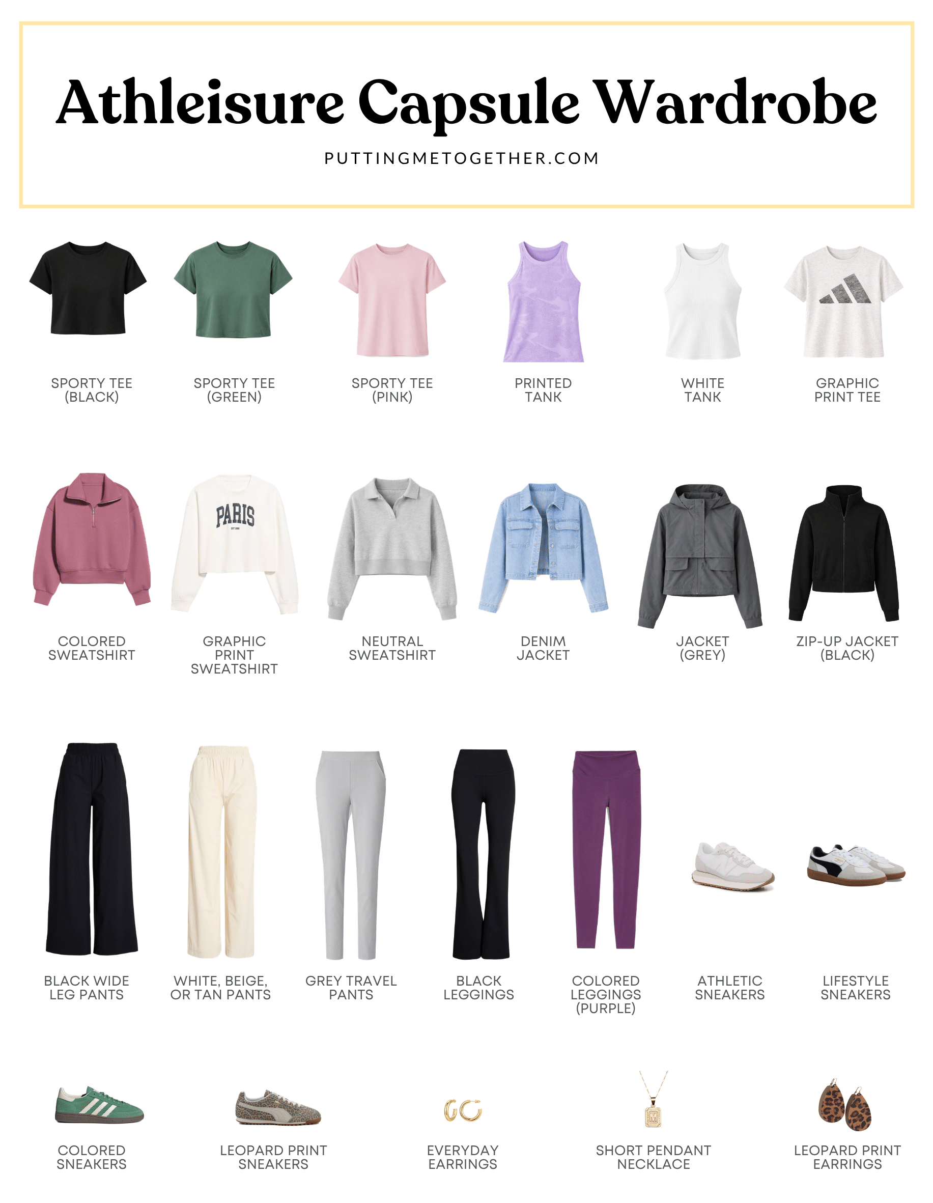 Spring Athleisure Capsule Wardrobe for 2026 + Easy Outfit Ideas